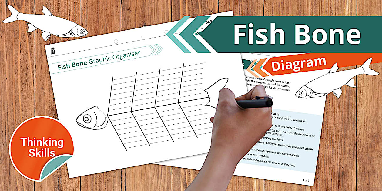 Thinking Skills Fish Bone Diagram - Twinkl