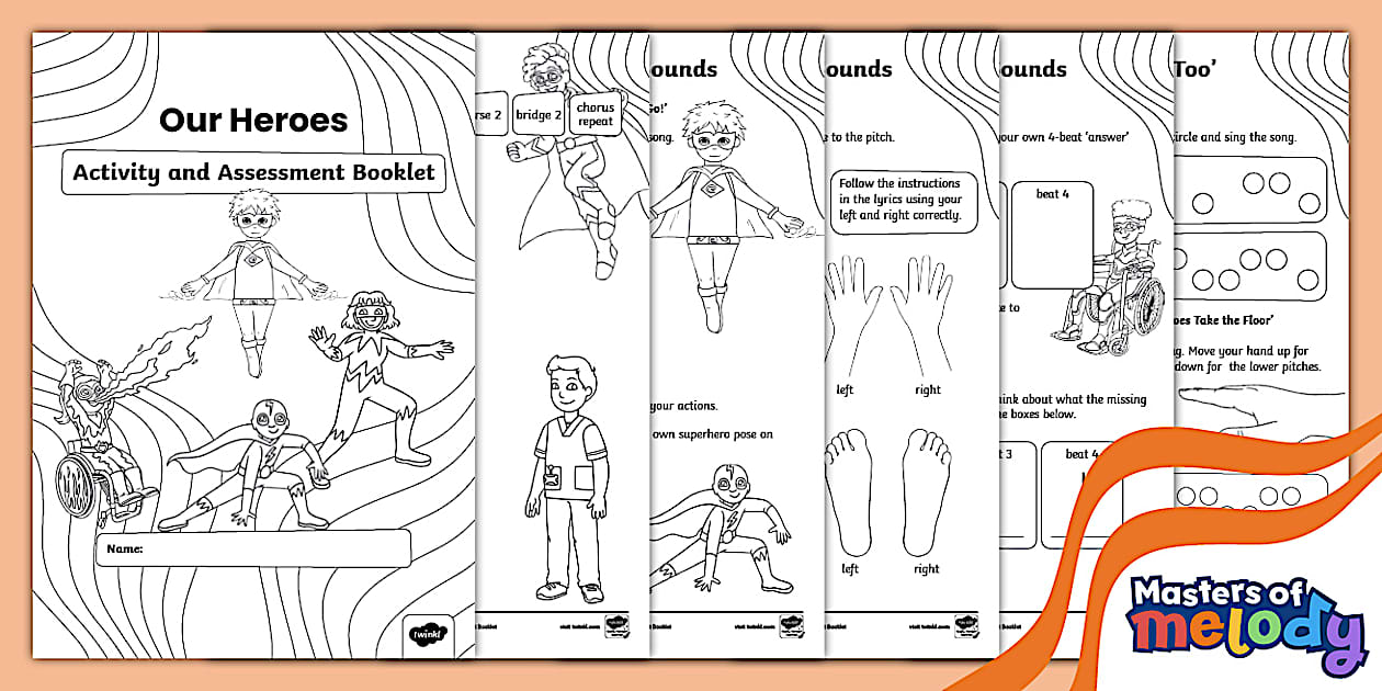 👉 Year 2 Our Heroes - Activity and Assessment Booklet