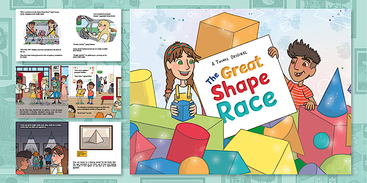 The Great Shape Race Story PowerPoint (teacher made)