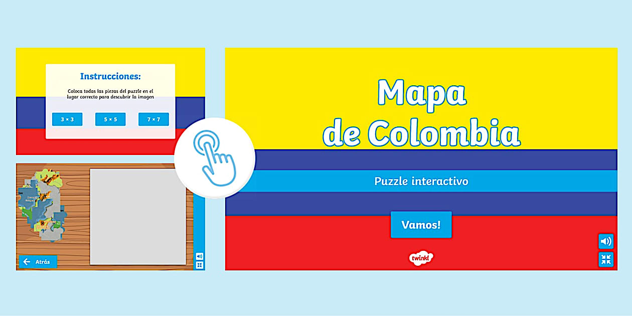 Puzzle interactivo: Mapa de Colombia