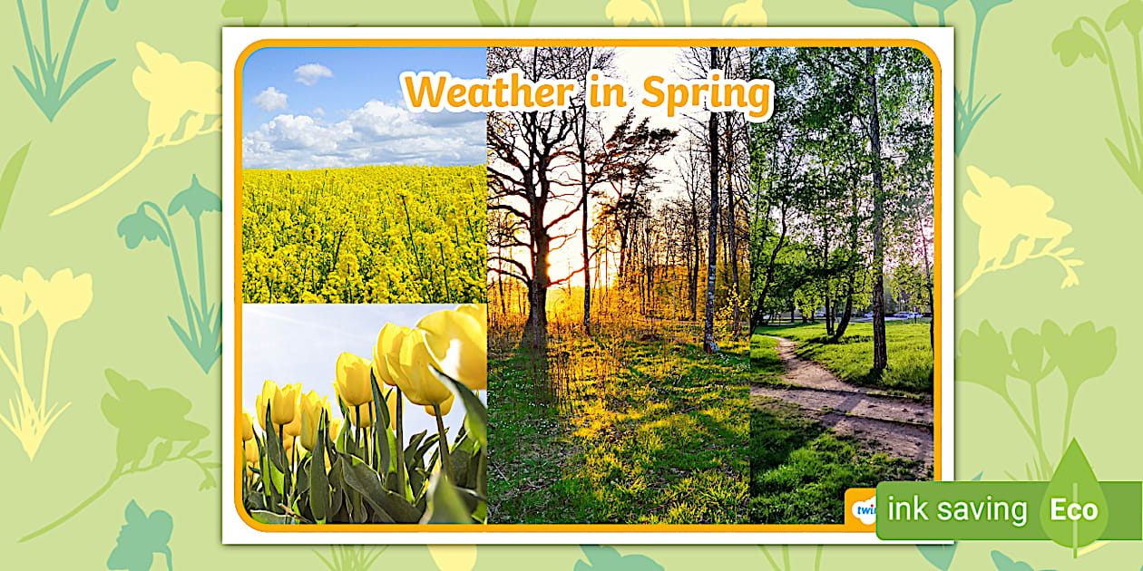 Weather in Spring Poster | Display Poster | Writing Stimulus