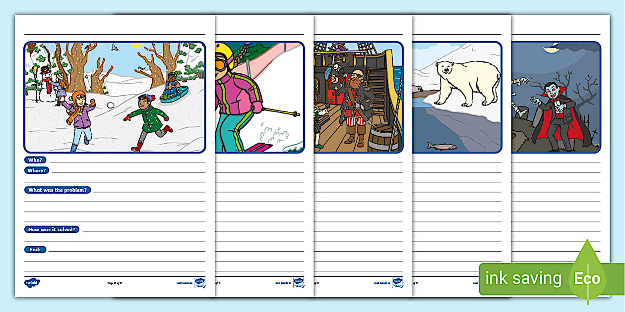 Story Writing Frames and Prompts | 1st/2nd Class - Twinkl