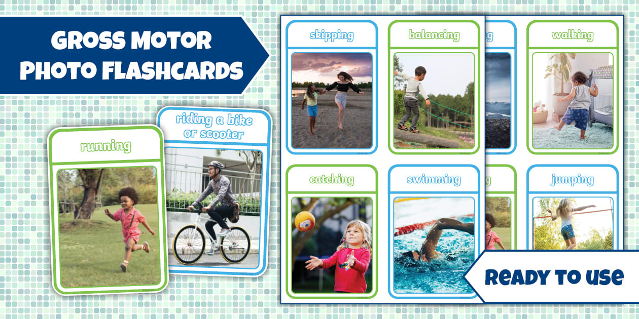 Gross Motor Photo Flashcards