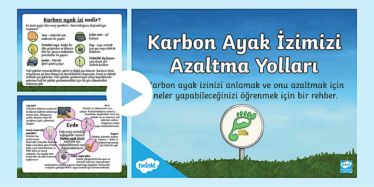 Karbon Ayak İzimizi Azaltma Yolları-Twinkl