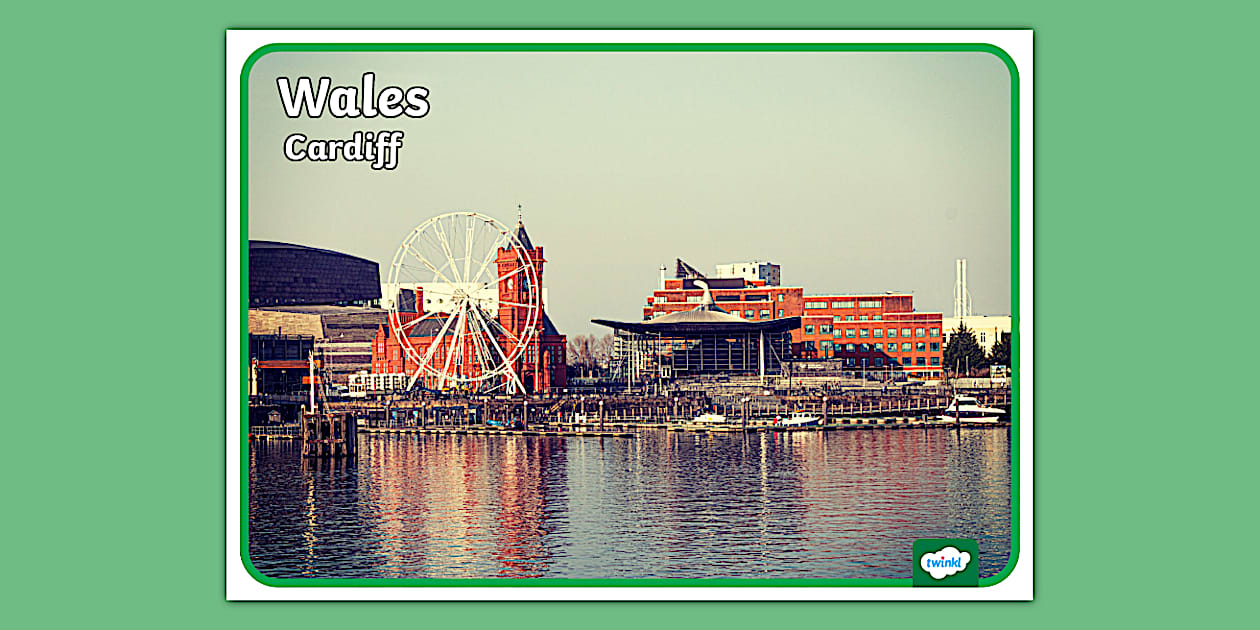Capital of Wales: Cardiff Display Poster