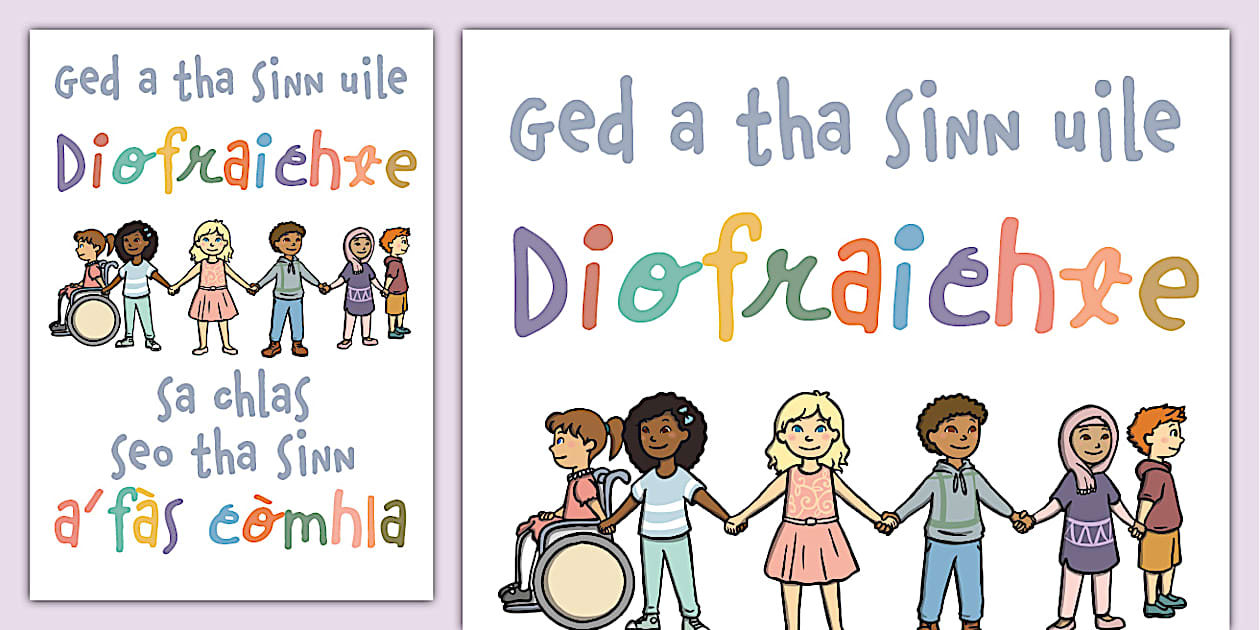 Postair Tha sinn a' fàs còmhla - Gàidhlig - Twinkl