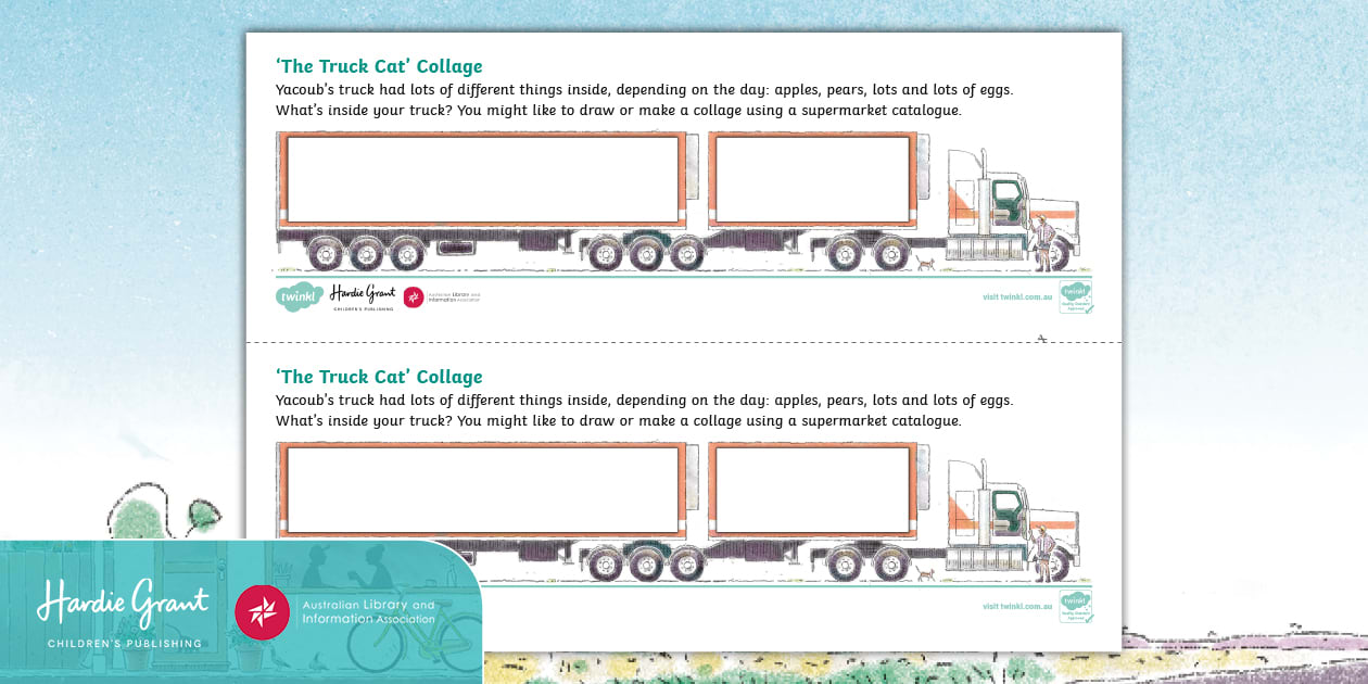 'The Truck Cat' Collage