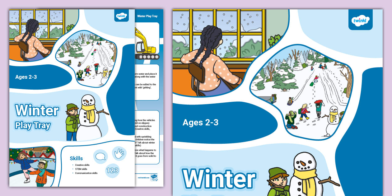 Northern Ireland EYFS Age 2-3 Play Tray: Winter - Twinkl
