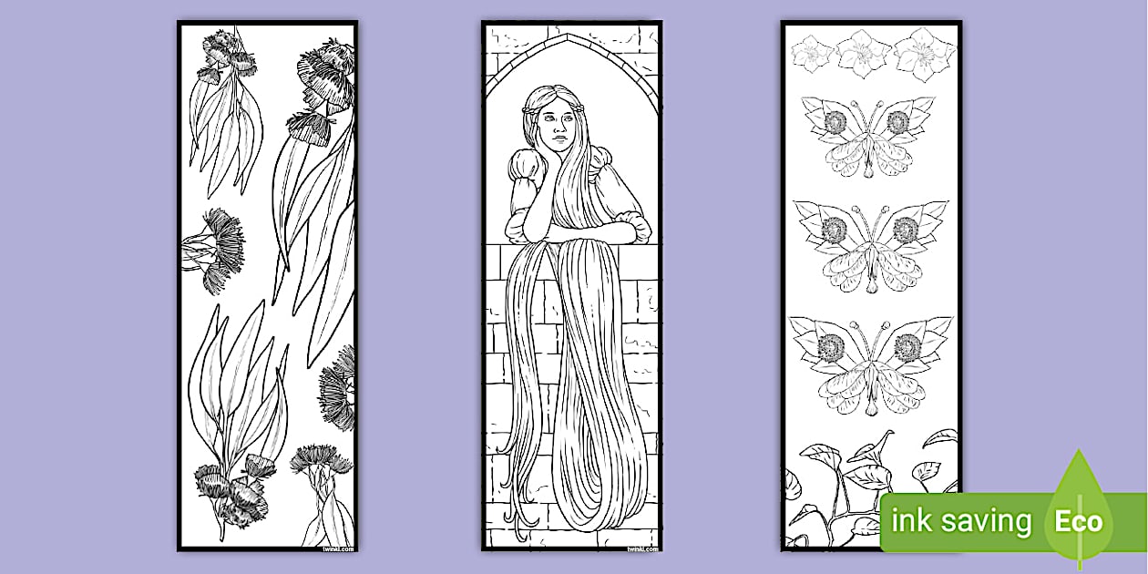 Pretty Bookmarks to Colour | Resources | Twinkl - Twinkl