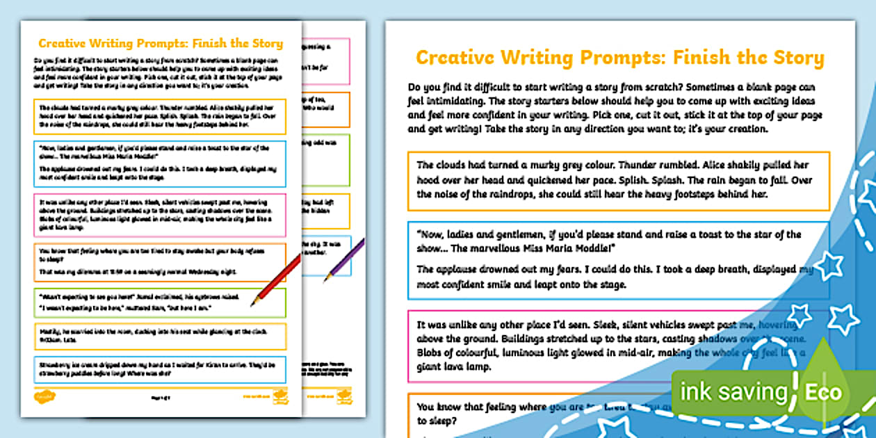 Creative Writing Prompts | Parent Teaching Support Activity