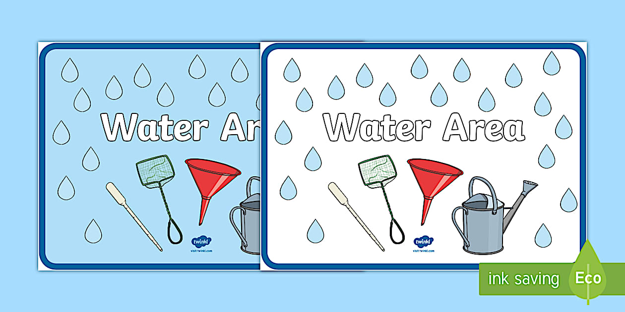 👉 Water Area Sign (Hecho por educadores) - Twinkl