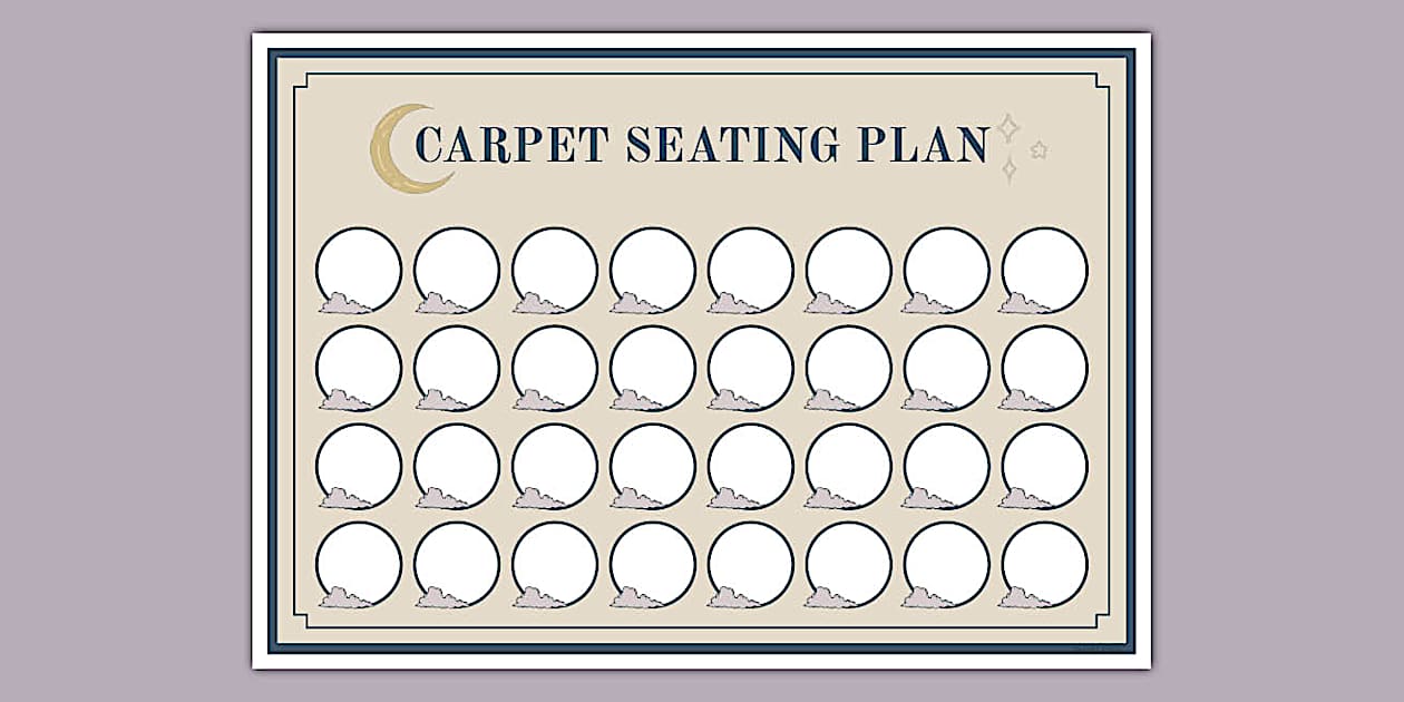 Celestial-Themed Carpet Seating Plan (creat de profesori)