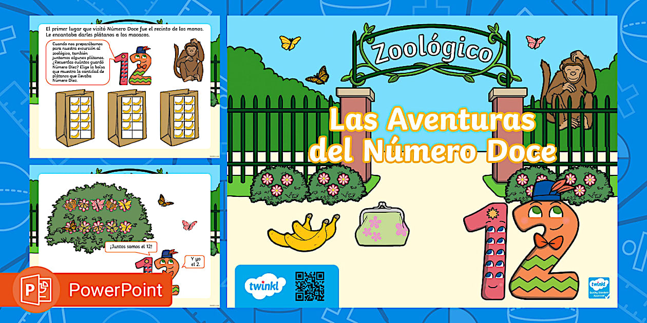 PowerPoint: Las Aventuras del Número Doce (teacher made)