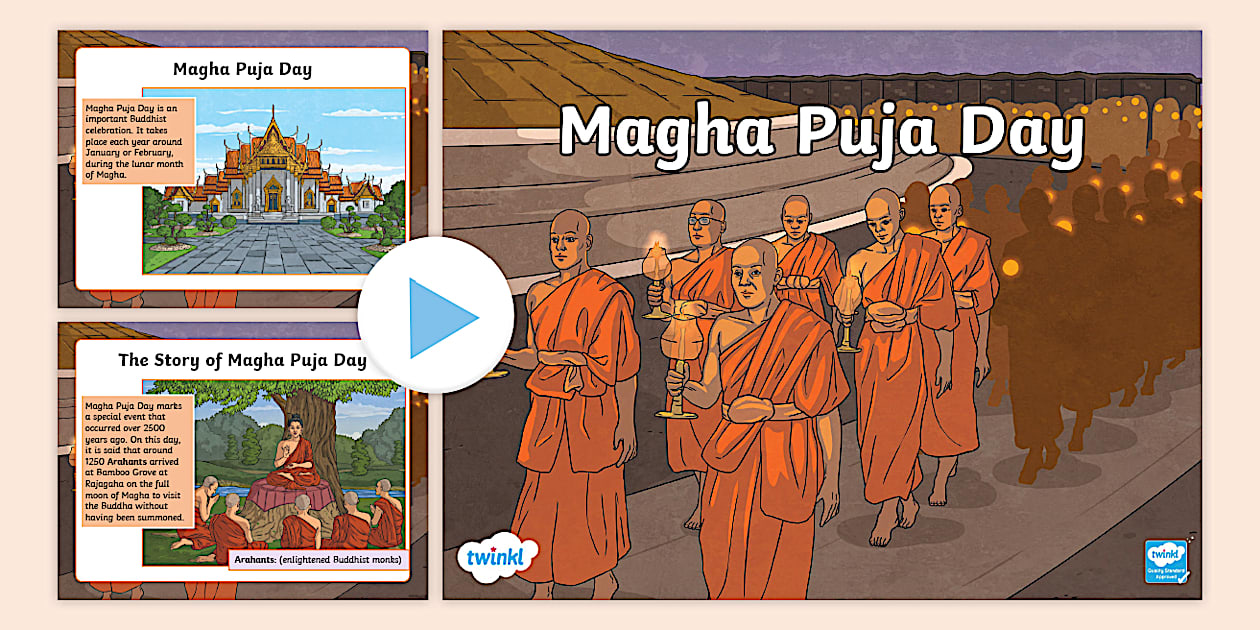 Magha Puja Presentation (Teacher-Made) - Twinkl
