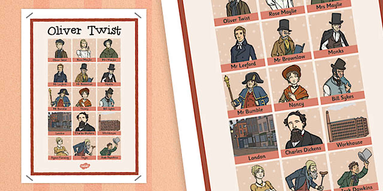 Oliver Twist Word Grid (teacher made) - Twinkl