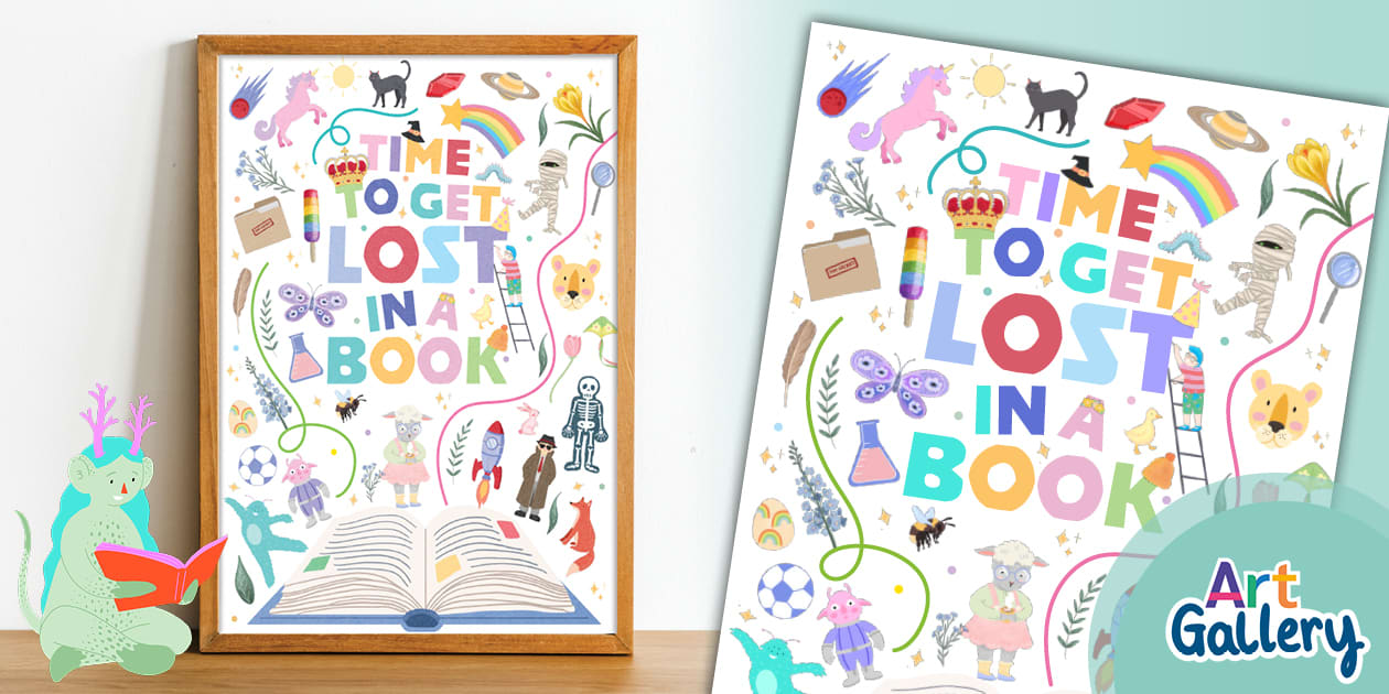 Time to Get Lost in a Book Poster