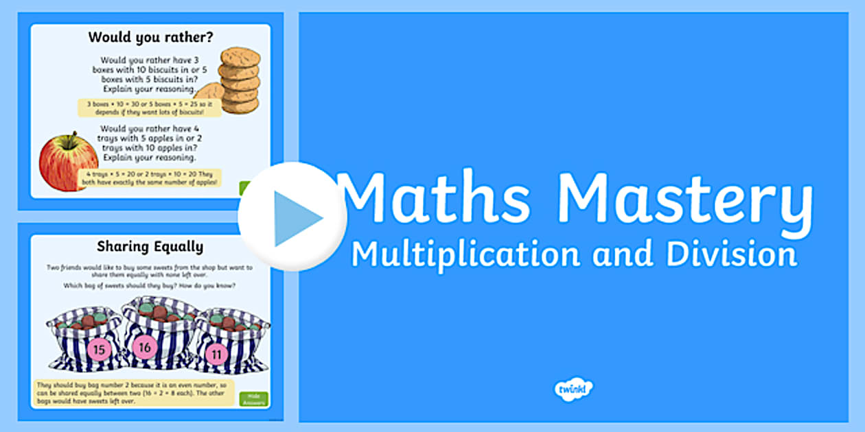 Year 2 Maths Mastery Multiplication and Division PowerPoint