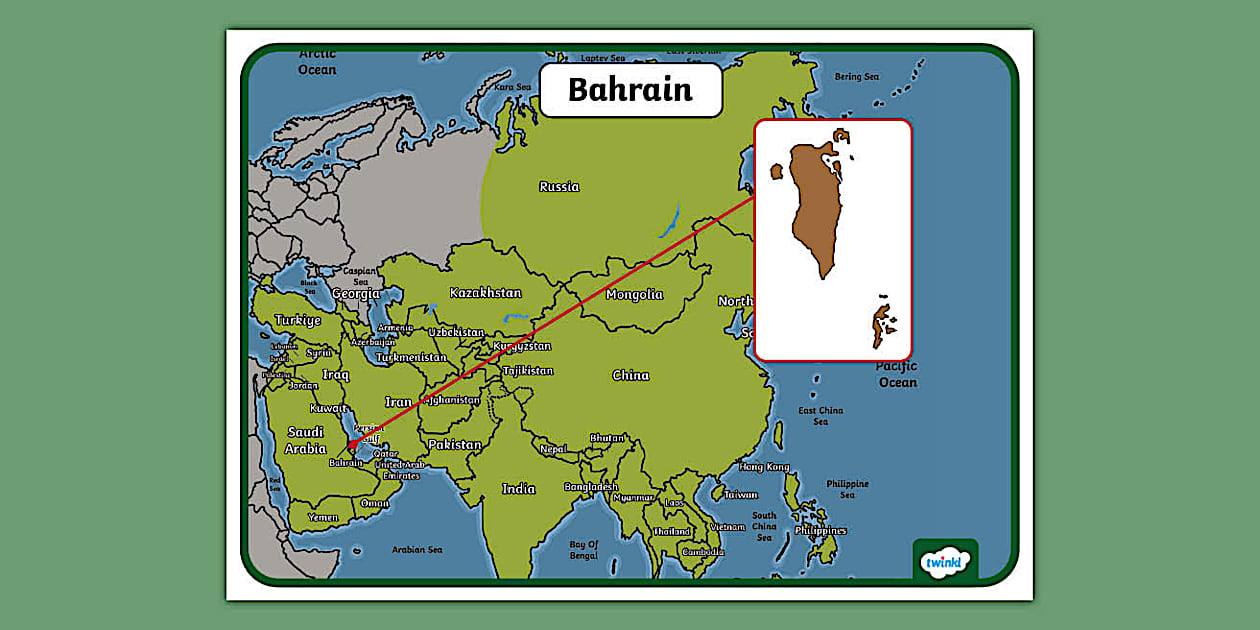 Where Is Bahrain Located? Display Poster (teacher made)