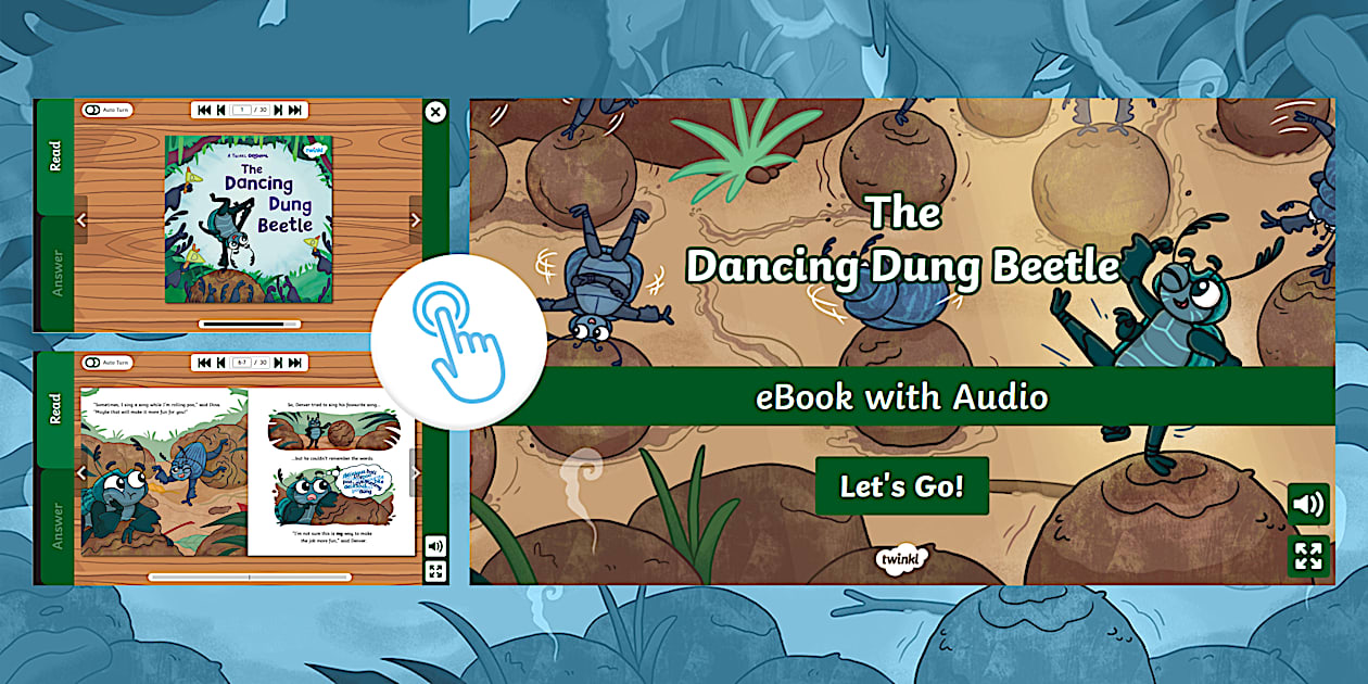 The Dancing Dung Beetle eBook with Audio