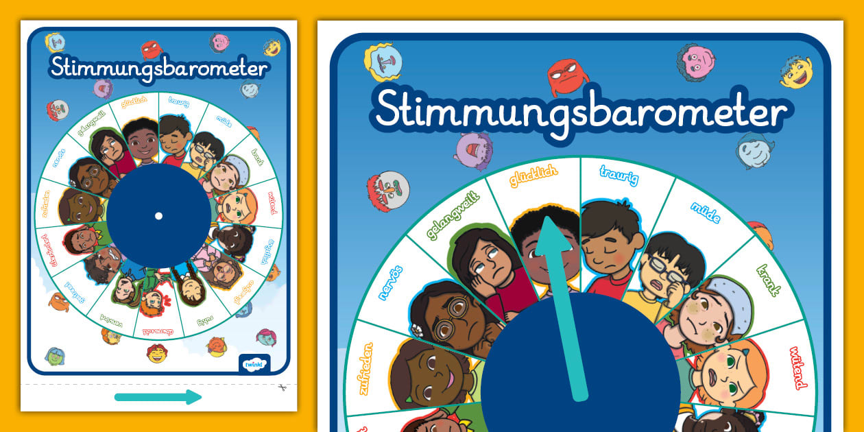 Stimmungsbarometer - Poster (teacher made) - Twinkl