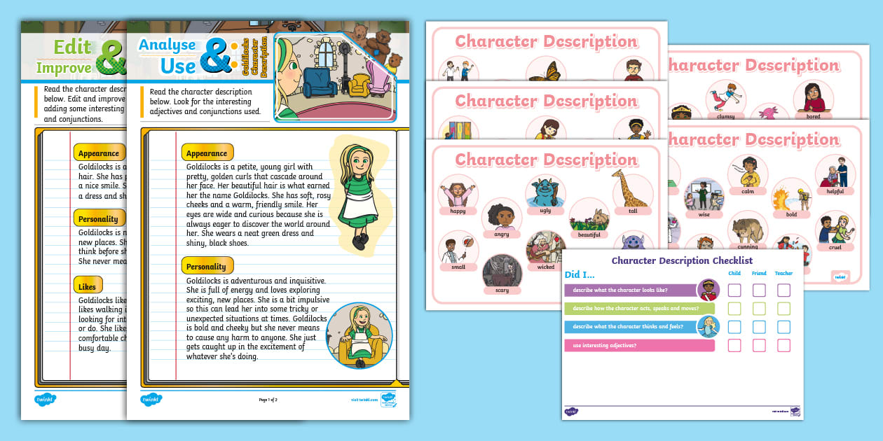Goldilocks Character Description Example | Twinkl | KS1
