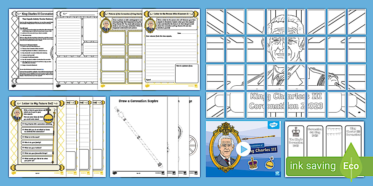 King Charles III Coronation Time Capsule Activity - Twinkl