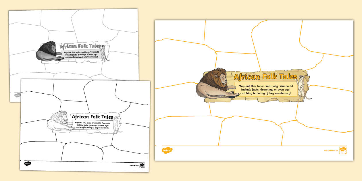 * NEW * African Folk Tales Imagimap (teacher made) - Twinkl
