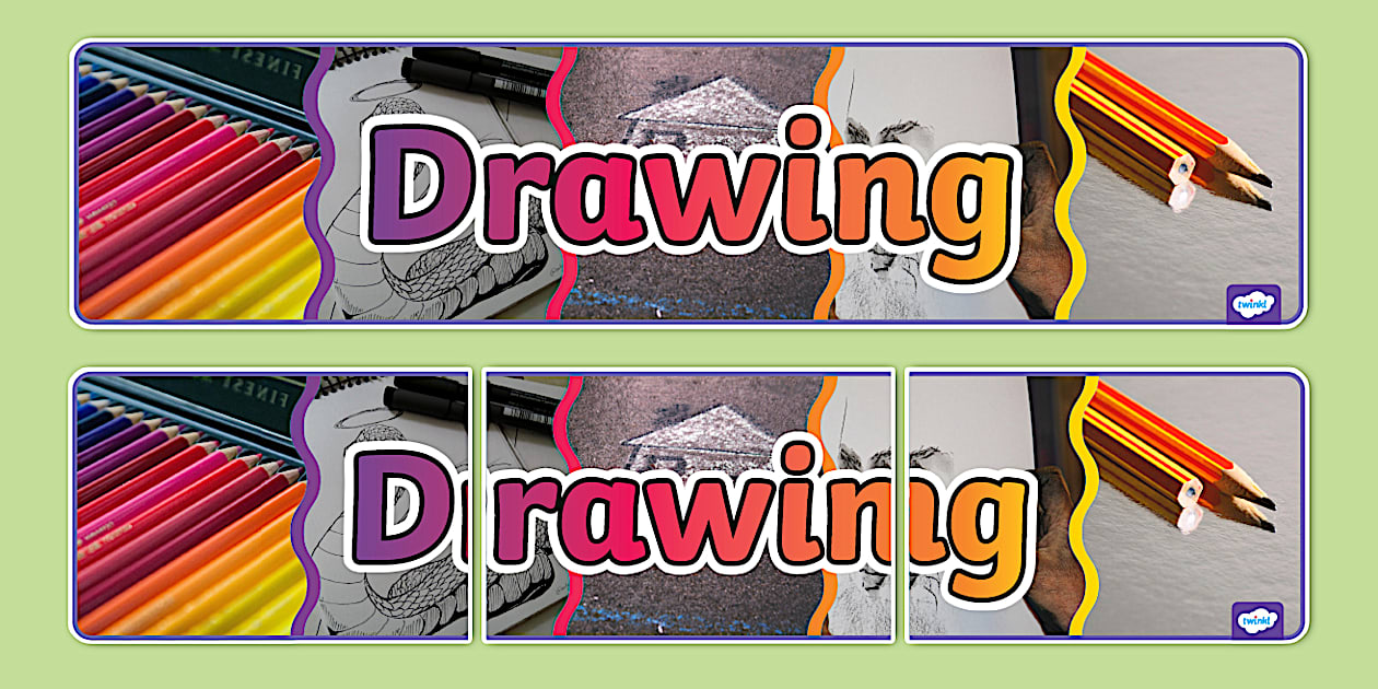 Drawing Photo Display Banner - Twinkl - KS1 (Teacher-Made)