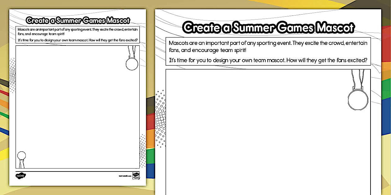 Create a Summer Games Mascot Activity (teacher made)