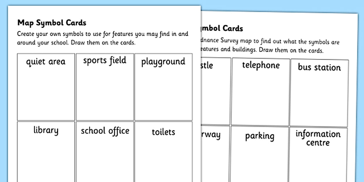 Editable Map Symbol Worksheet (teacher made) - Twinkl