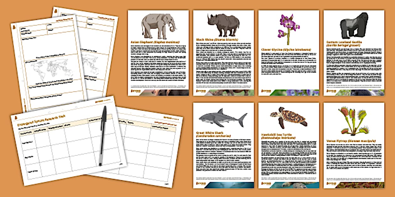 Endangered Species Research Task | KS3 | Beyond Science