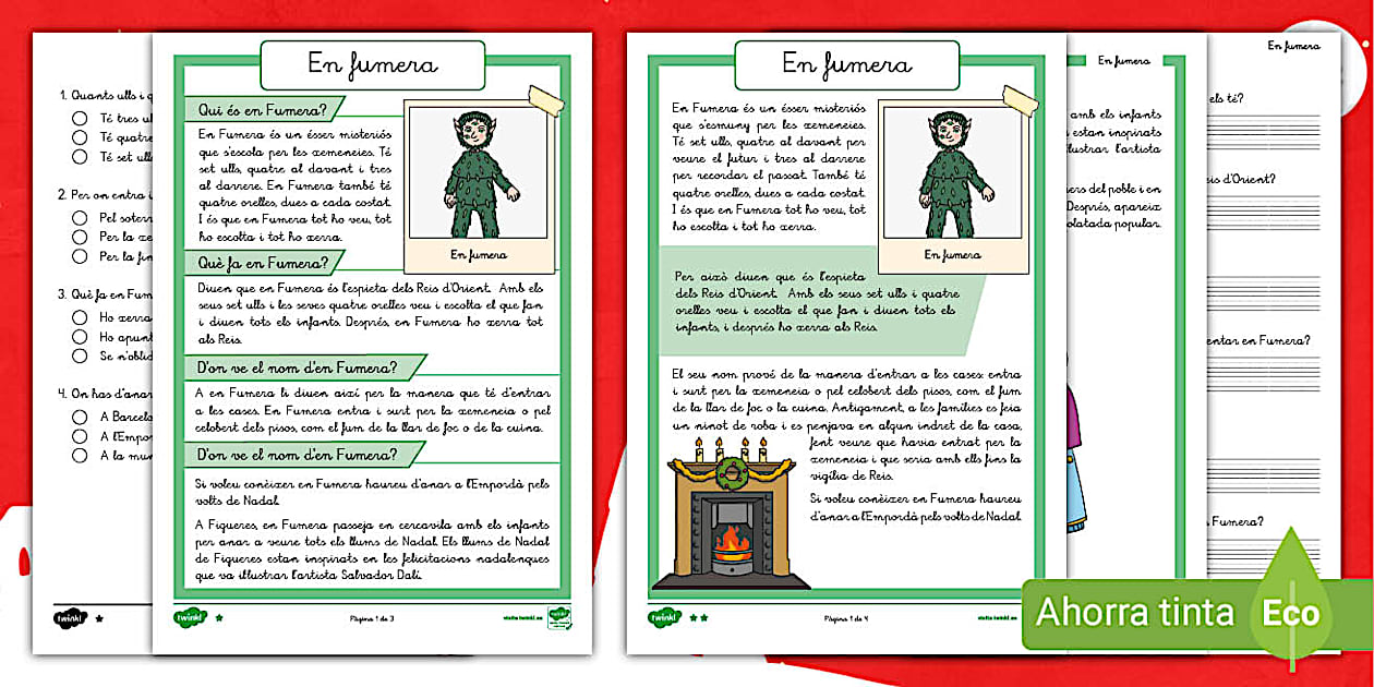 Comprensió lectora per nivells: En Fumera - Català