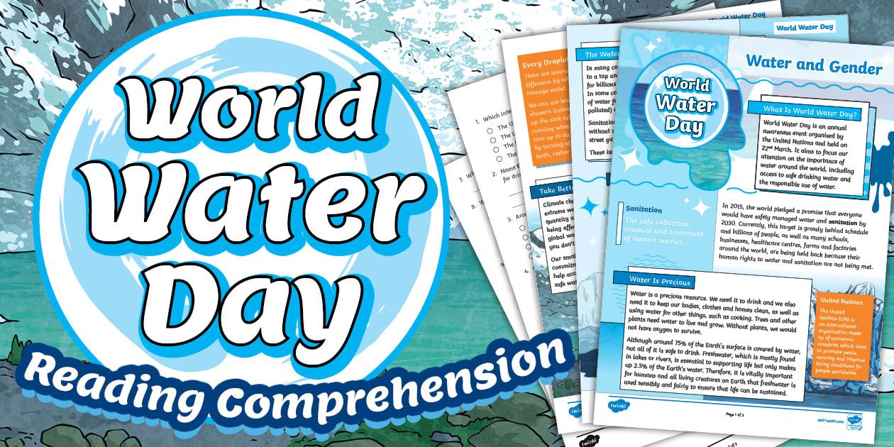 World Water Day Reading Comprehension - UKS2