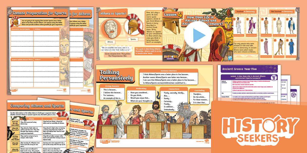 KS2 History: Ancient Greece Lesson 4: Sparta vs Athens