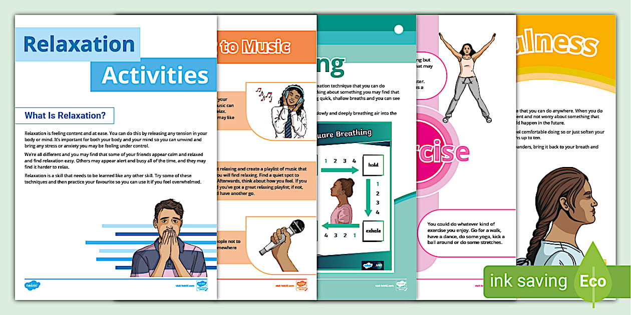 OT: Relaxation Activities KS3 (teacher made) - Twinkl