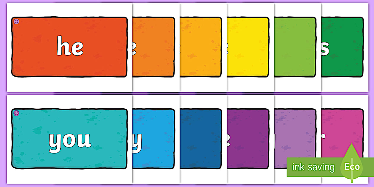 Middle East Phase 3 Tricky Words on Multicoloured Bricks Resource Pack