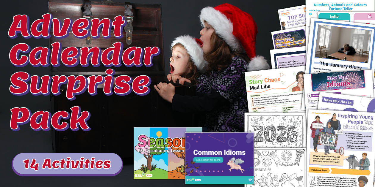 2025 Christmas Advent Calendar Surpsie Pack - New Year Theme