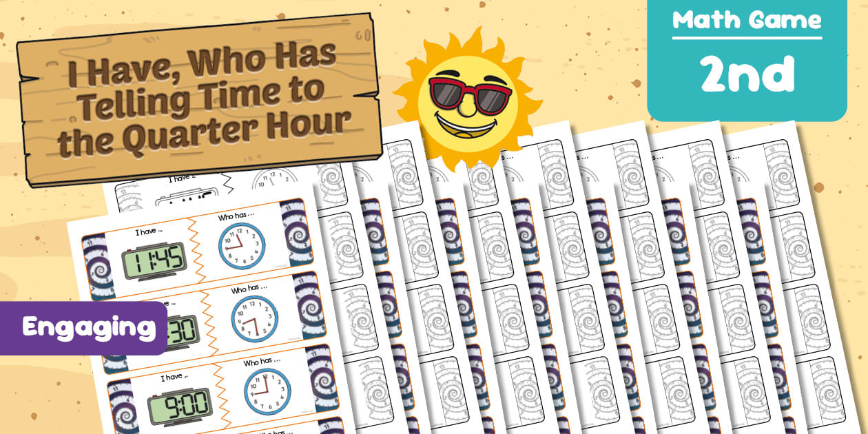 Telling Time to the Quarter Hour Game | Twinkl USA
