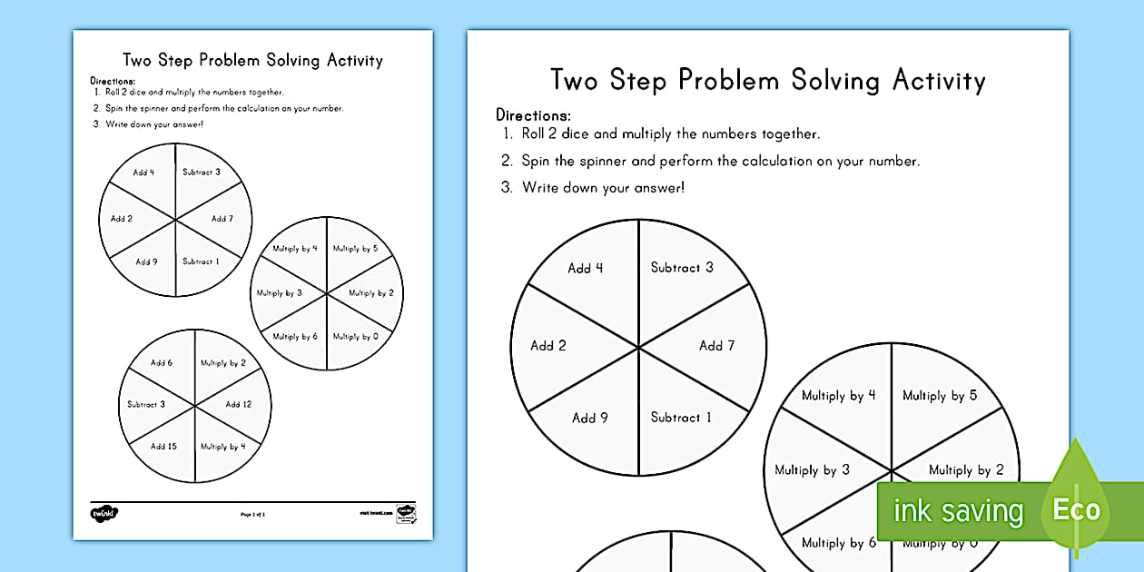 Solving Two Step Equations Worksheet | Math | Twinkl USA