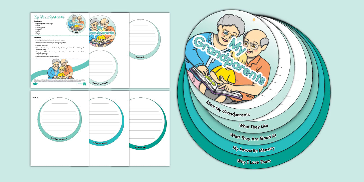 My Grandparents Circles Booklet (Teacher-Made) - Twinkl