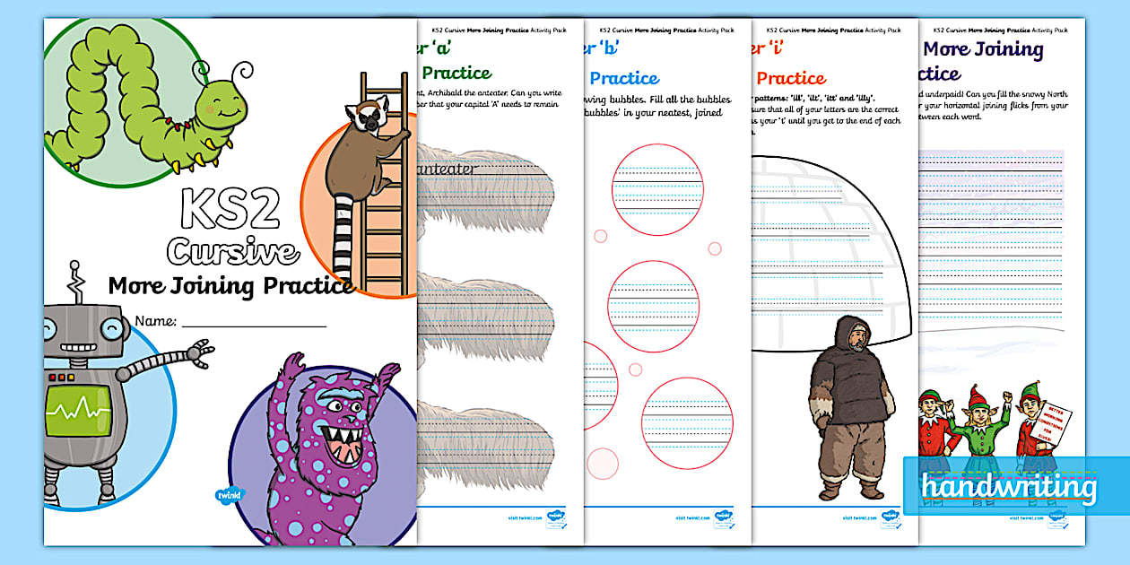 Handwriting Practice | Joined Up Writing Activity Booklet