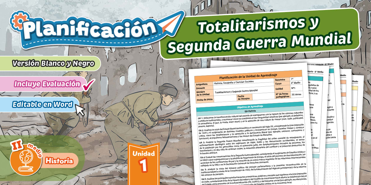 Planificación | Unidad 1 | II° Medio | Historia Universal