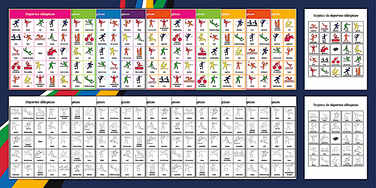Bingo sobre deportes olímpicos / Twinkl USA