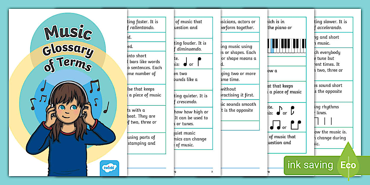 👉 KS1 Music Glossary of Terms (teacher made) - Twinkl