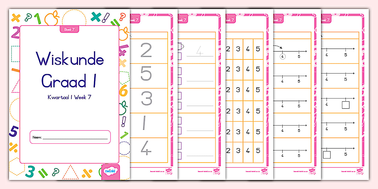 Gr 1 Wisk - Kwartaal 1 Week 7 - Aktiwiteitsboek (KABV-belyn)