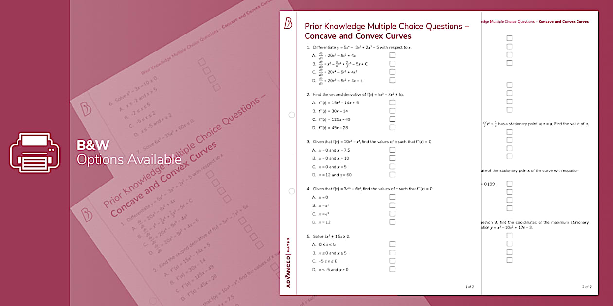 👉 Concave and Convex Curves Questions | A Level Maths | Beyond