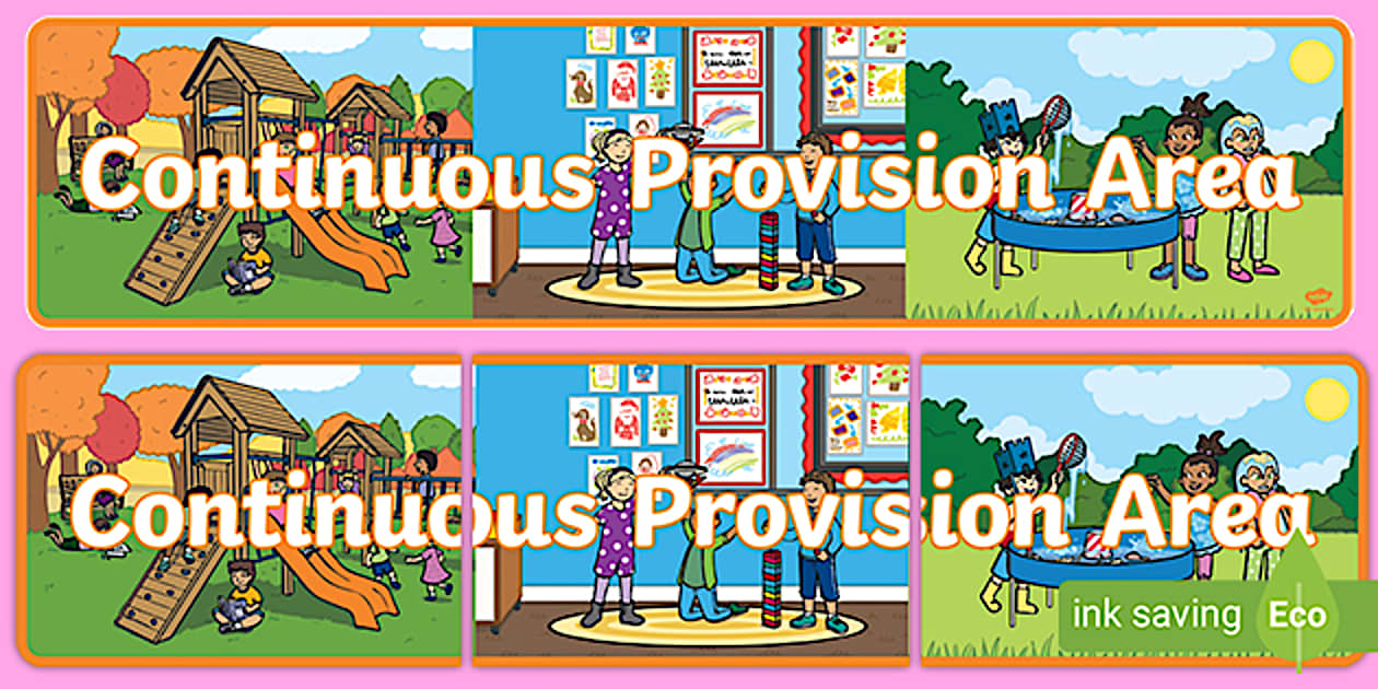 👉 Continuous Provision Area Display Banner (teacher made)