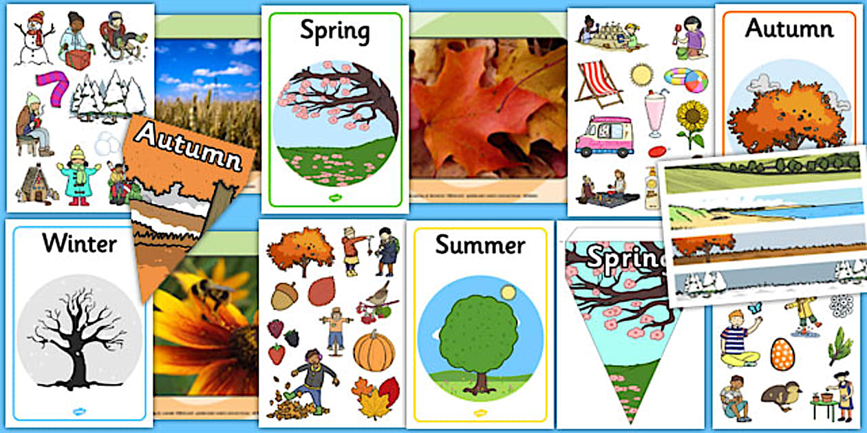 Four Seasons Display Pack (teacher made) - Twinkl