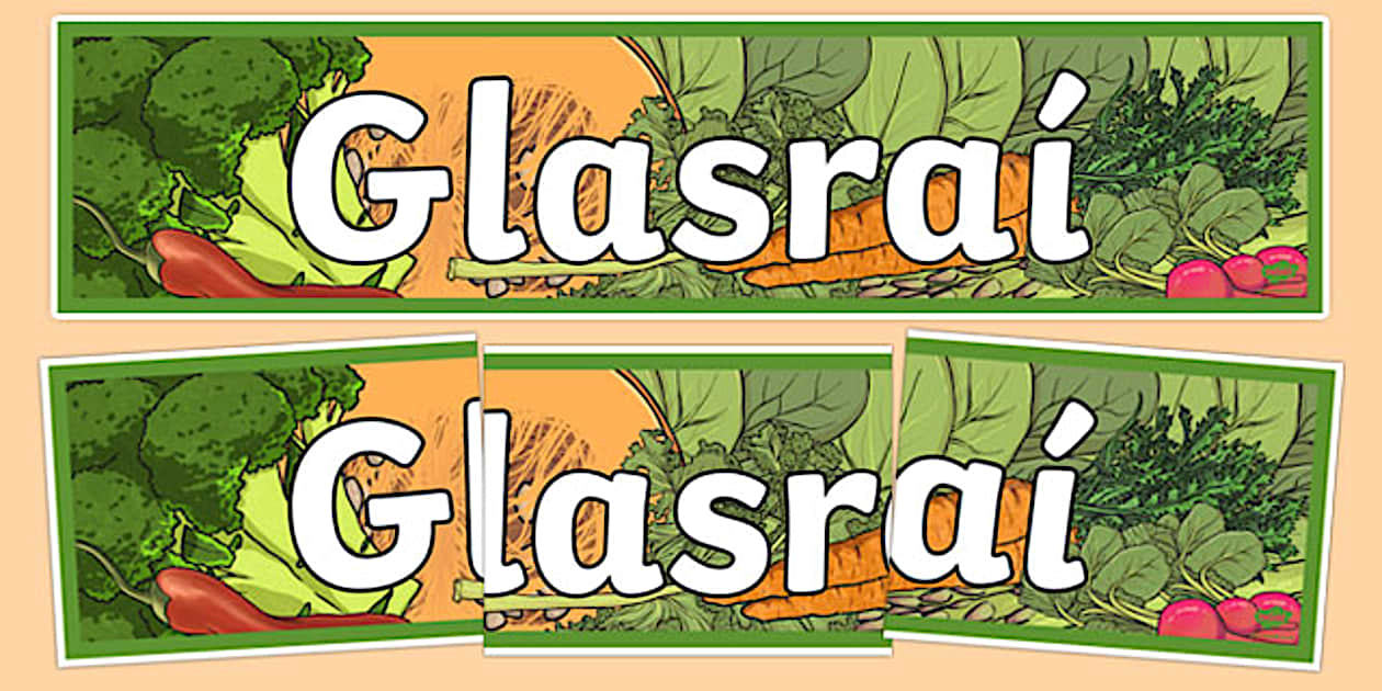 Bia Food Display Banner Glasrai (Teacher-Made) - Twinkl