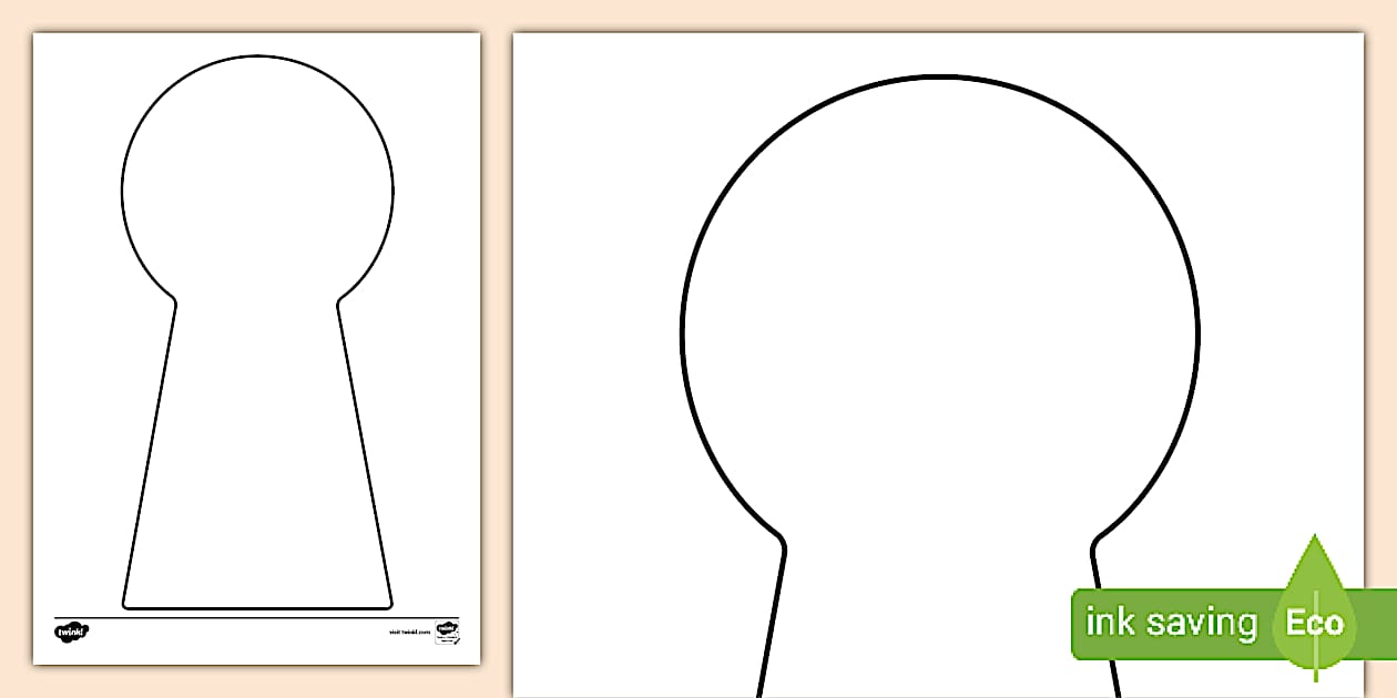 Keyhole Writing Template (teacher made) - Twinkl